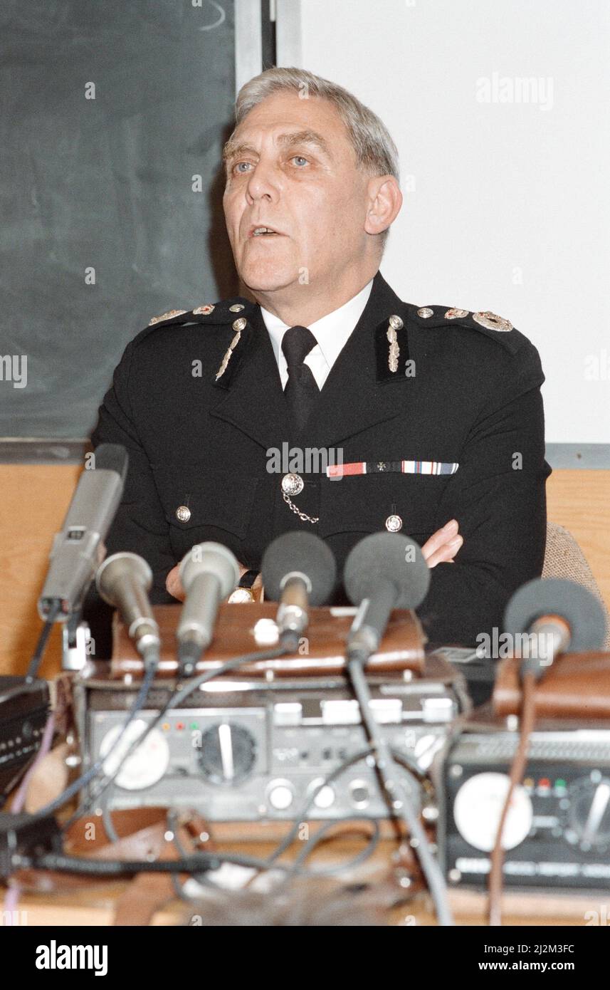 Peter Wright, Chief Constable der South Yorkshire Police Department ...