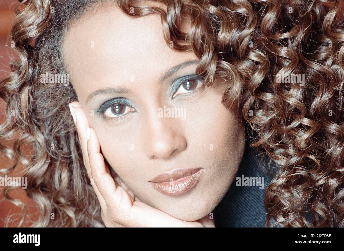 Iman, internationales Model und Schauspielerin in London, um die ...