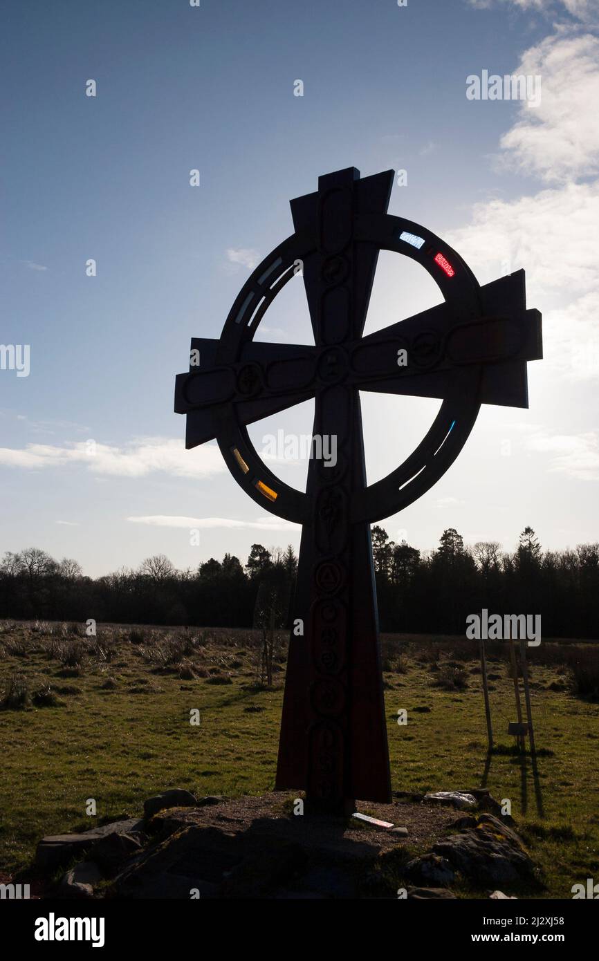 St Kessog's Cross bei Luss Glebe, am Loch Lomond. Der obere Teil des ...
