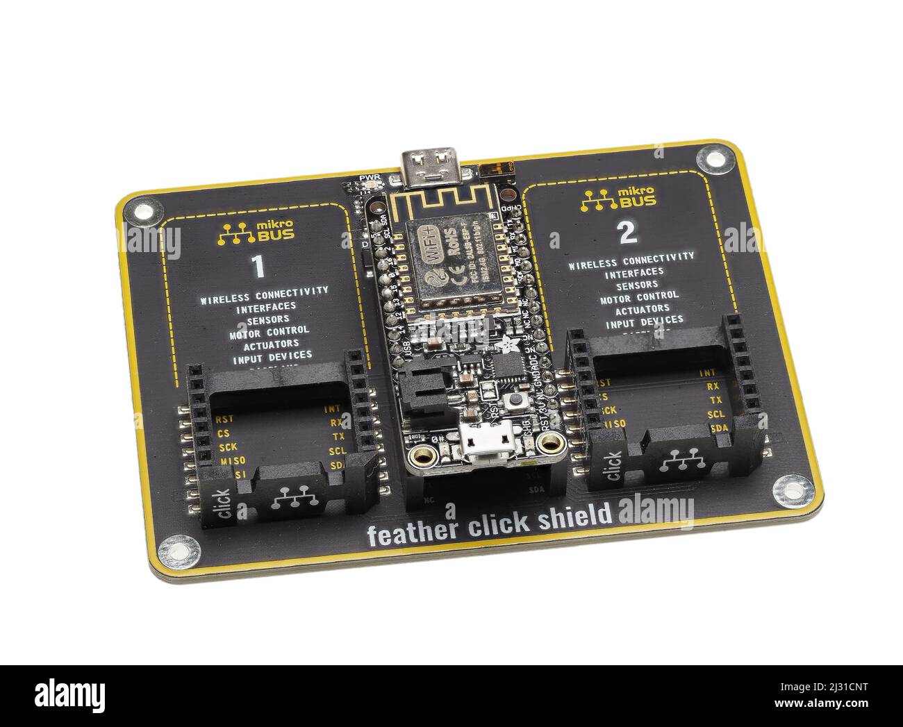 Bukarest, Rumänien - 2. April 2022: Adafruit Feather Huzzah ESP8266 Wi ...