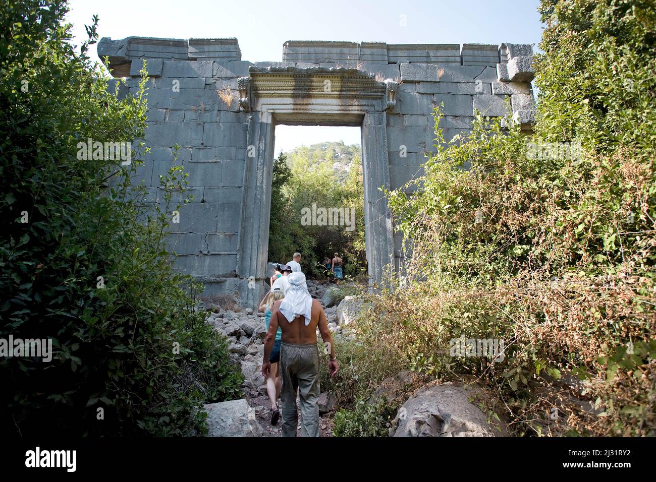 Antike Ruinen im Olympos Nationalpark, Cirali, dem antiken Lykien, der ...