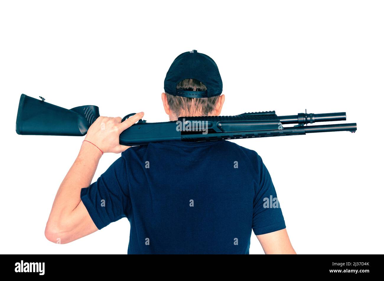 Shotgun over shoulder -Fotos und -Bildmaterial in hoher Auflösung – Alamy