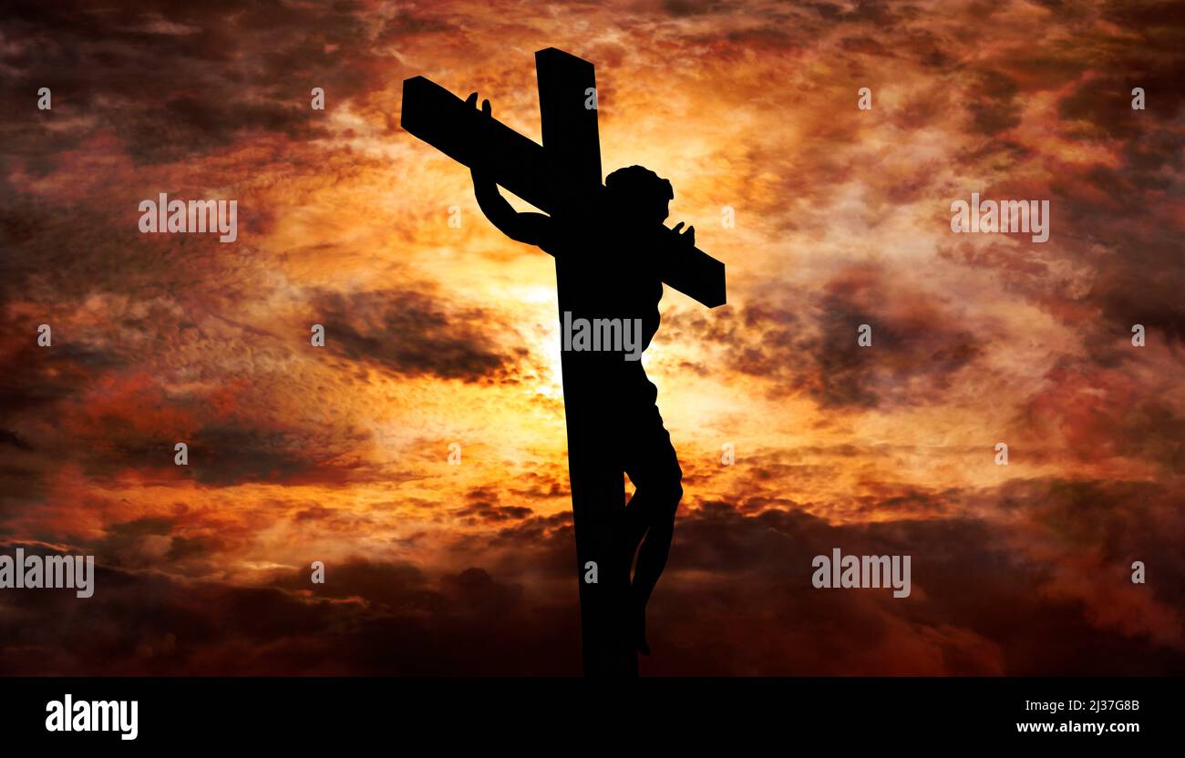 Jesus christus silhouette -Fotos und -Bildmaterial in hoher Auflösung – Alamy
