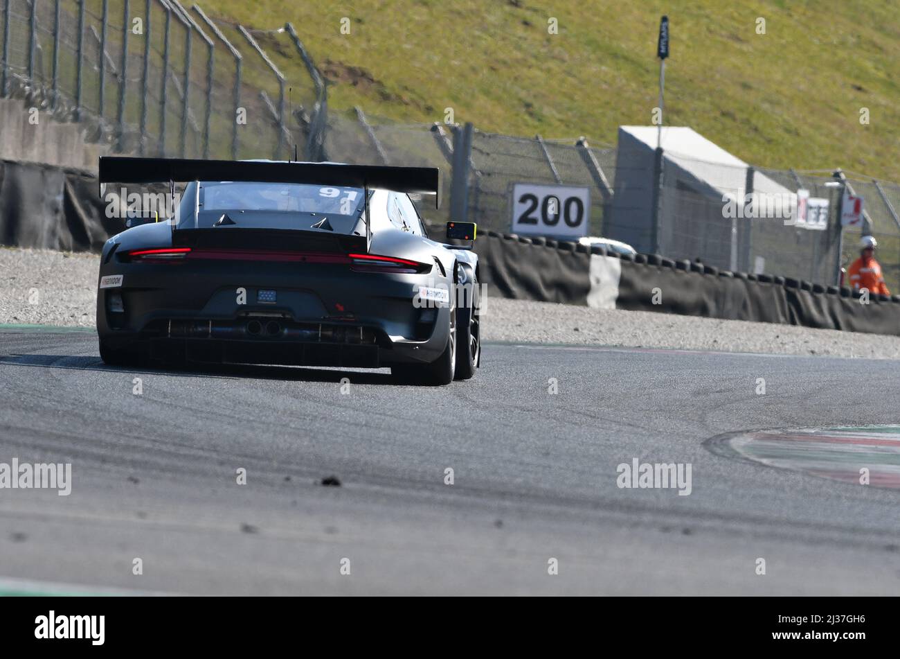 Scarperia, 24. März 2022: Porsche 911 GT3 R (991 II) des Herberth ...
