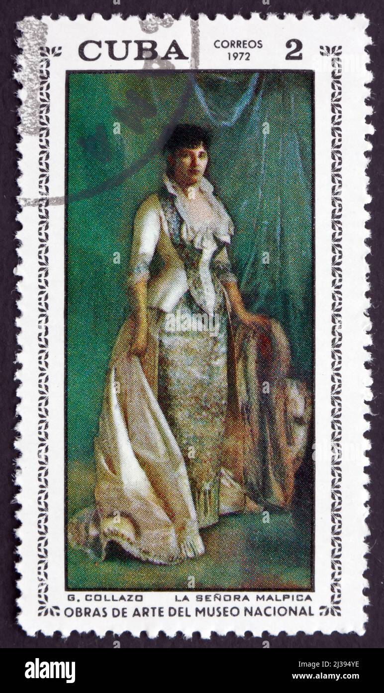 KUBA - UM 1972: Eine auf Kuba gedruckte Briefmarke zeigt Senora Malpica ...