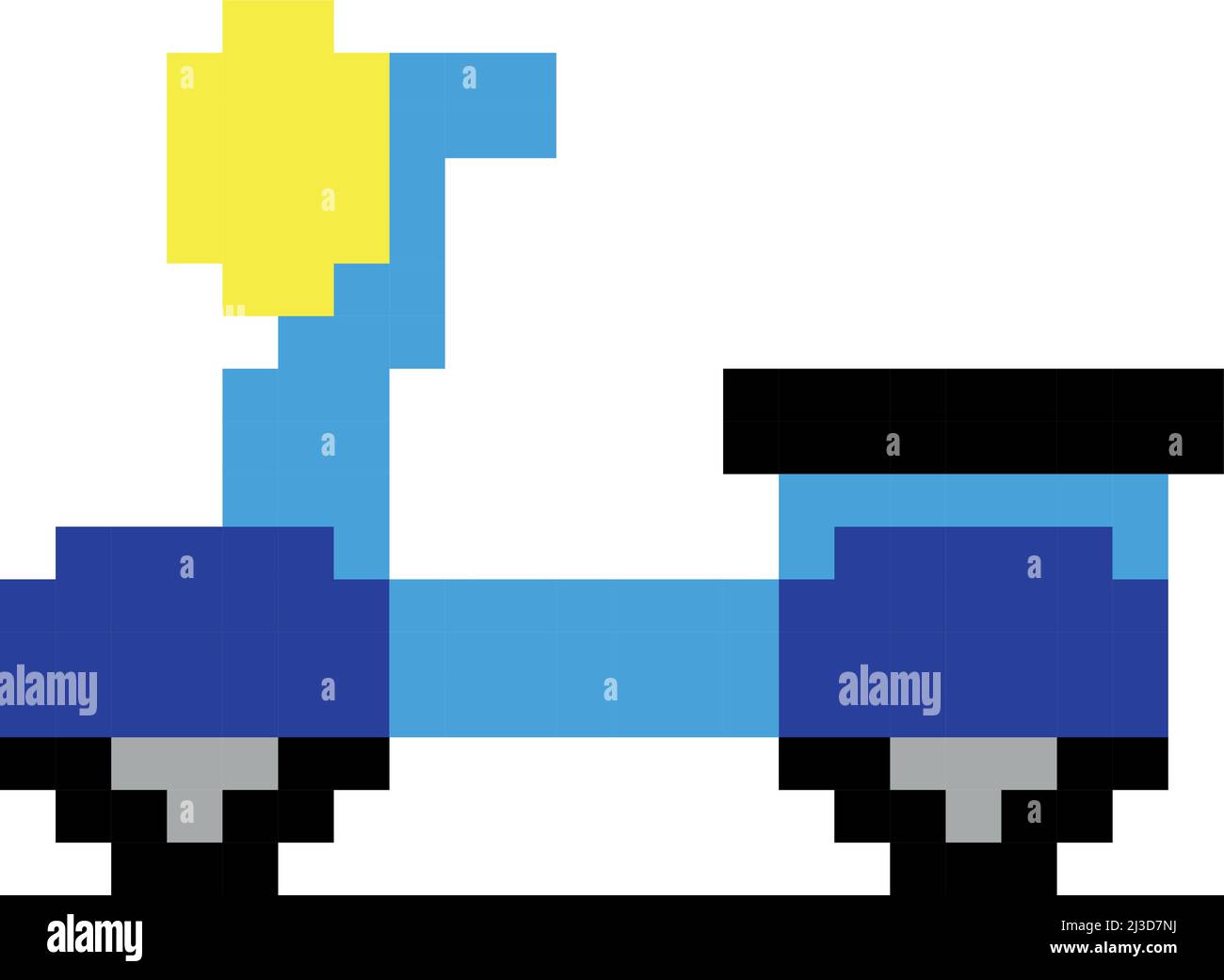 Roller Pixel Art Vektor Illustration Stock-Vektorgrafik - Alamy