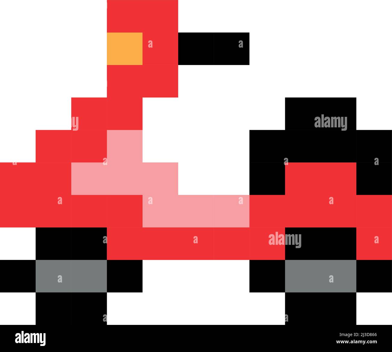 Roller Pixel Art Vektor Illustration Stock-Vektorgrafik - Alamy