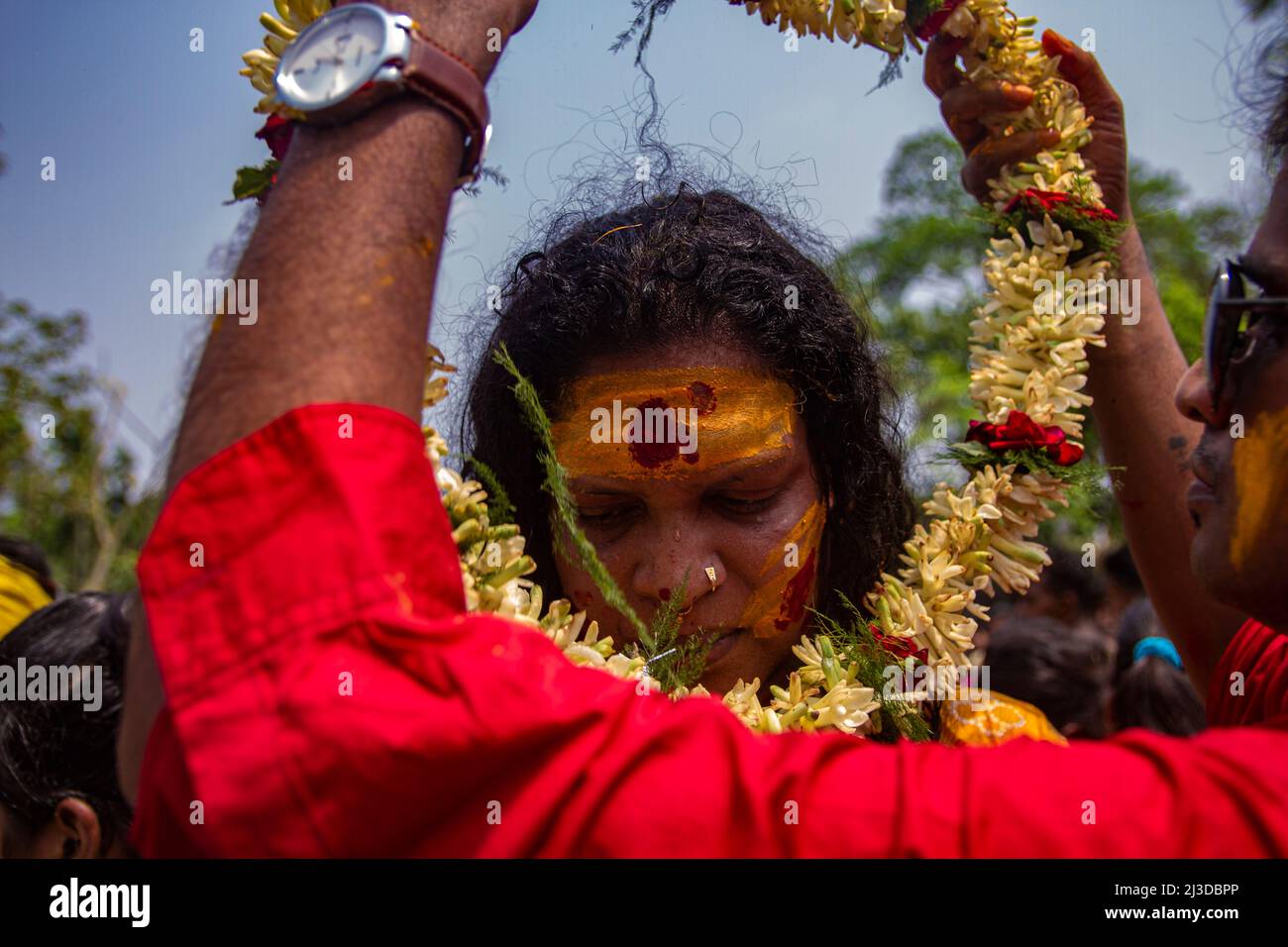 Hooghly, Westbengalen, Indien. 6. April 2022. Die Wurzel ist die ...