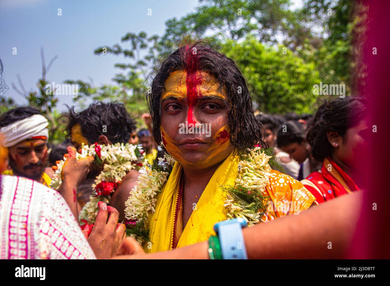 Hooghly, Westbengalen, Indien. 6. April 2022. Die Wurzel ist die ...