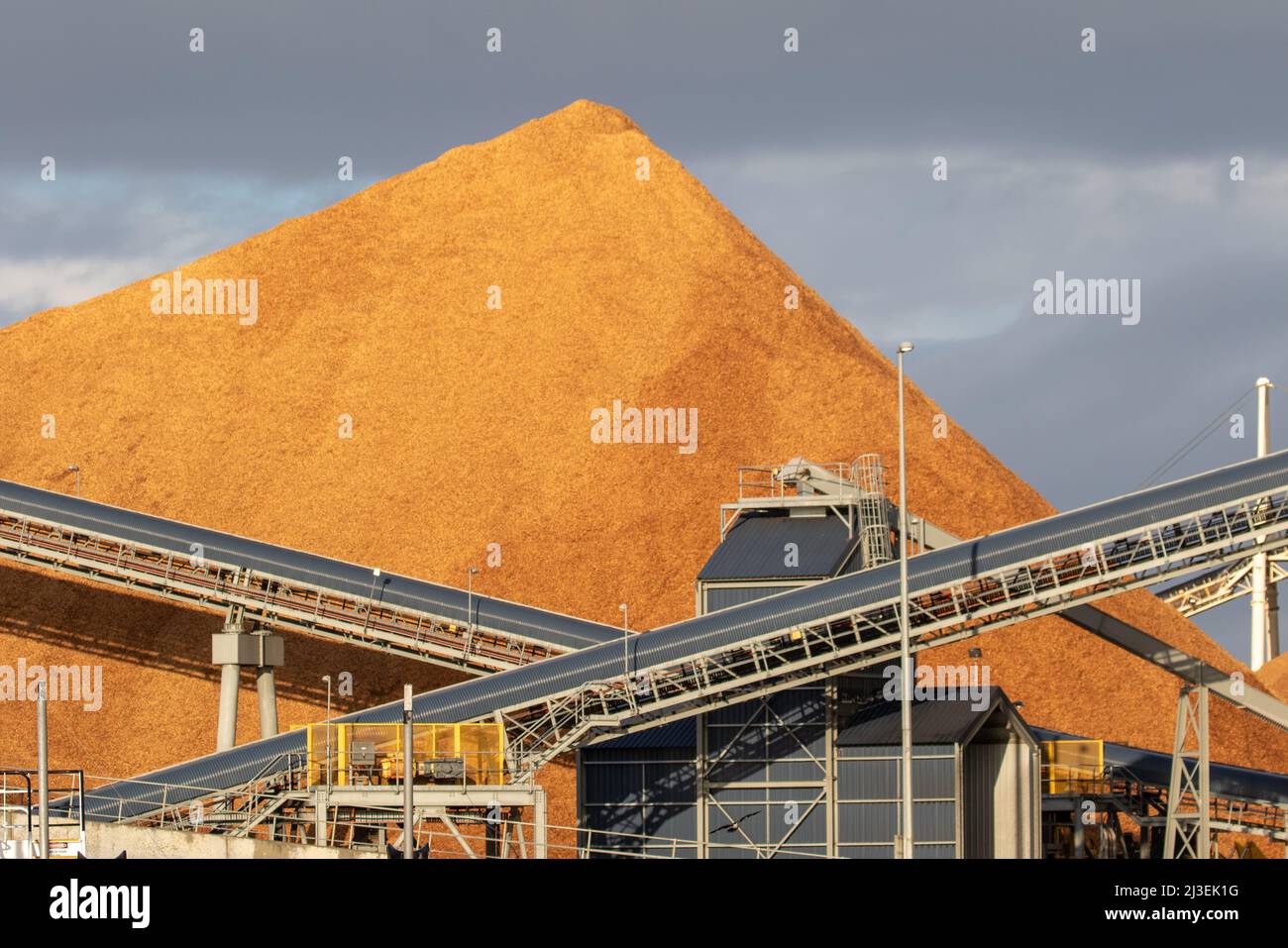 Wood chip processing -Fotos und -Bildmaterial in hoher Auflösung – Alamy