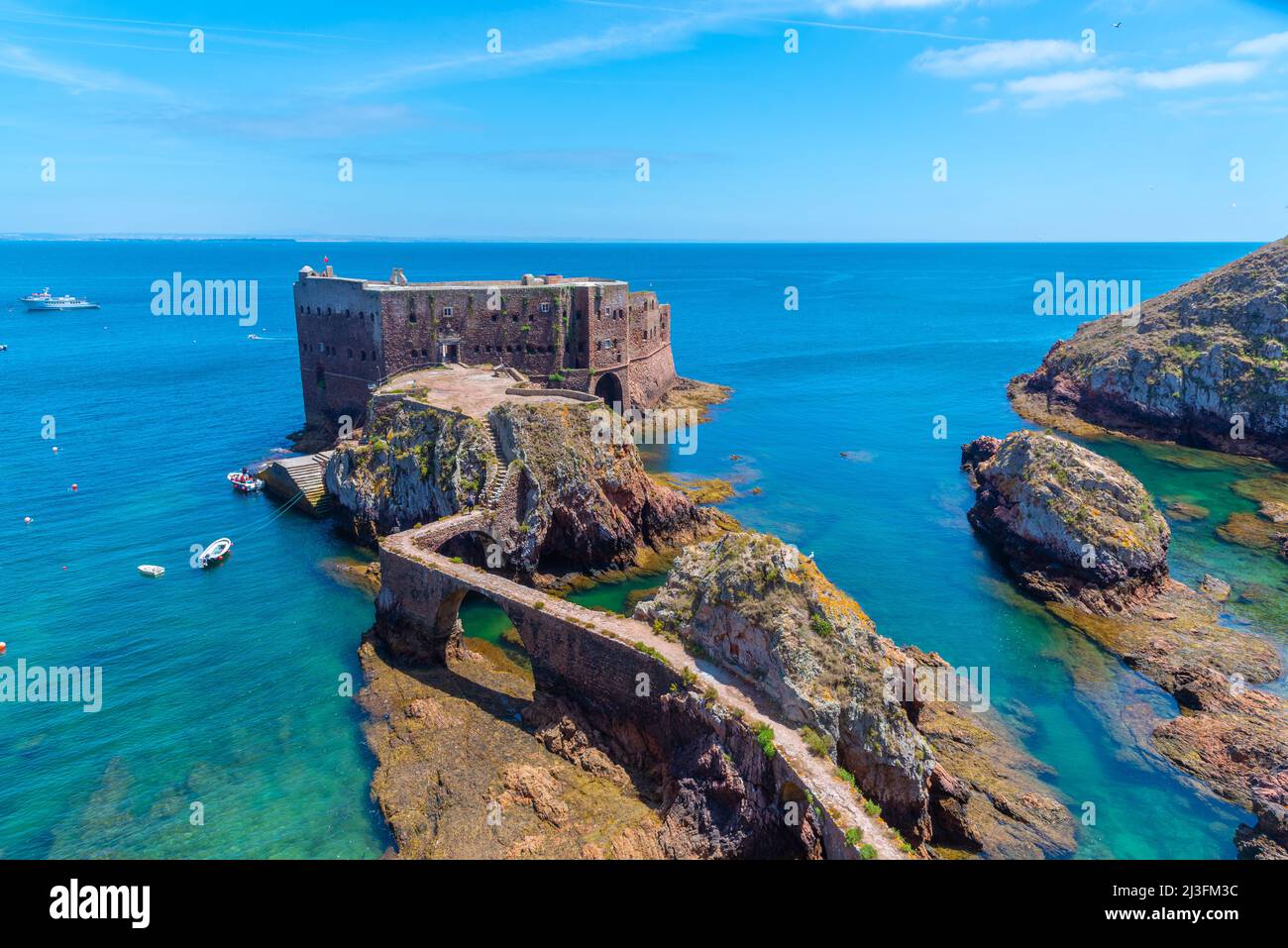 Festung Sao Joao Baptista am Berlenga Grande Archipel in Portugal ...