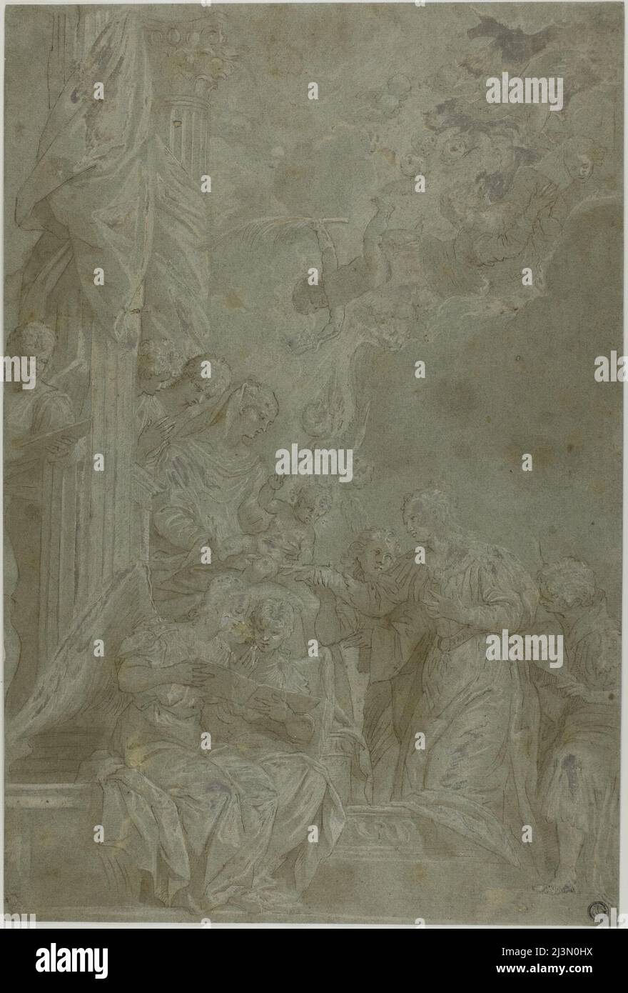 Die mystische heirat der heiligen catherine von alexandria Stockfotos und -bilder Kaufen - Alamy