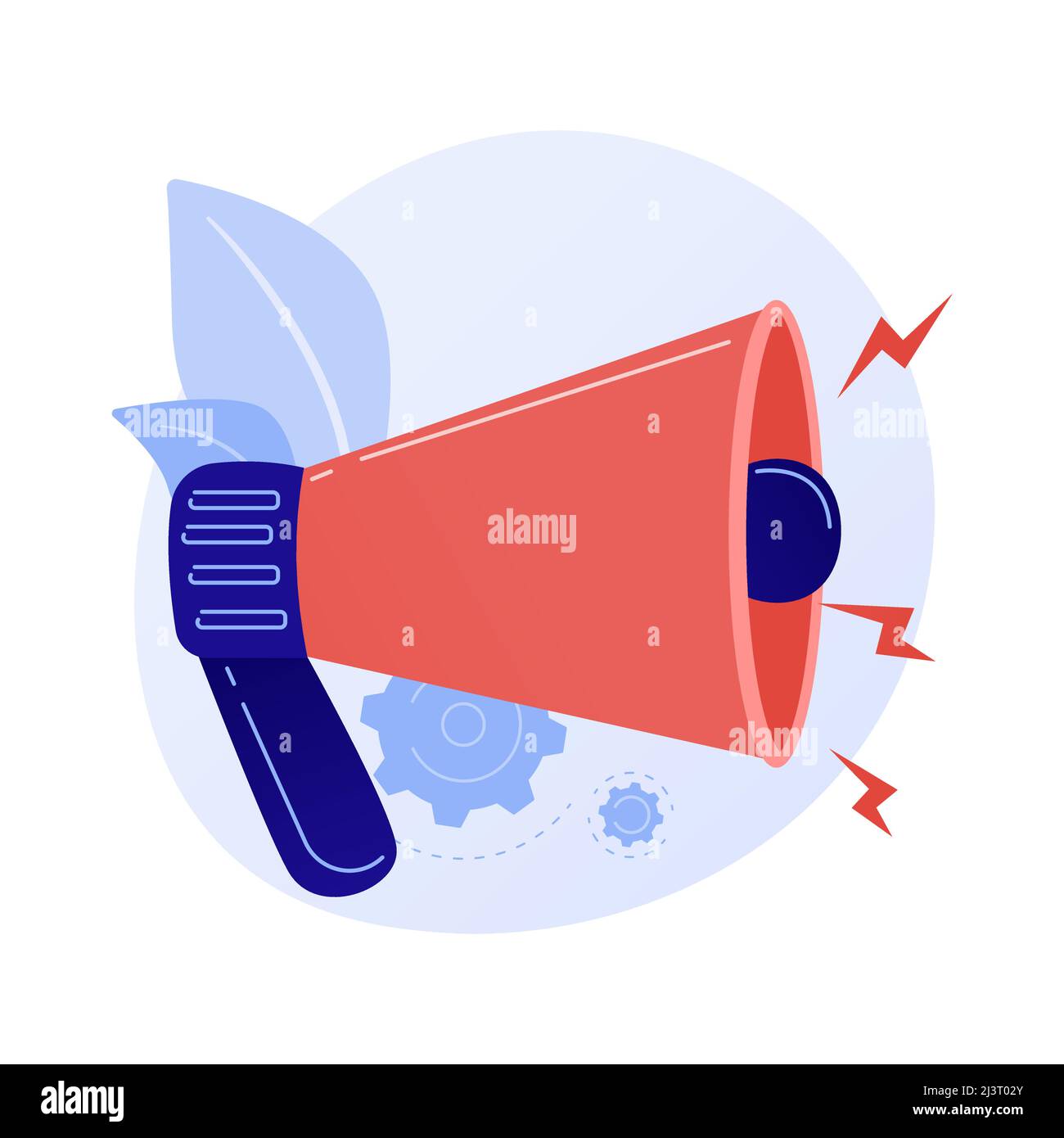 Aufmerksamkeit erregen. Wichtige Ankündigung oder Warnung ...