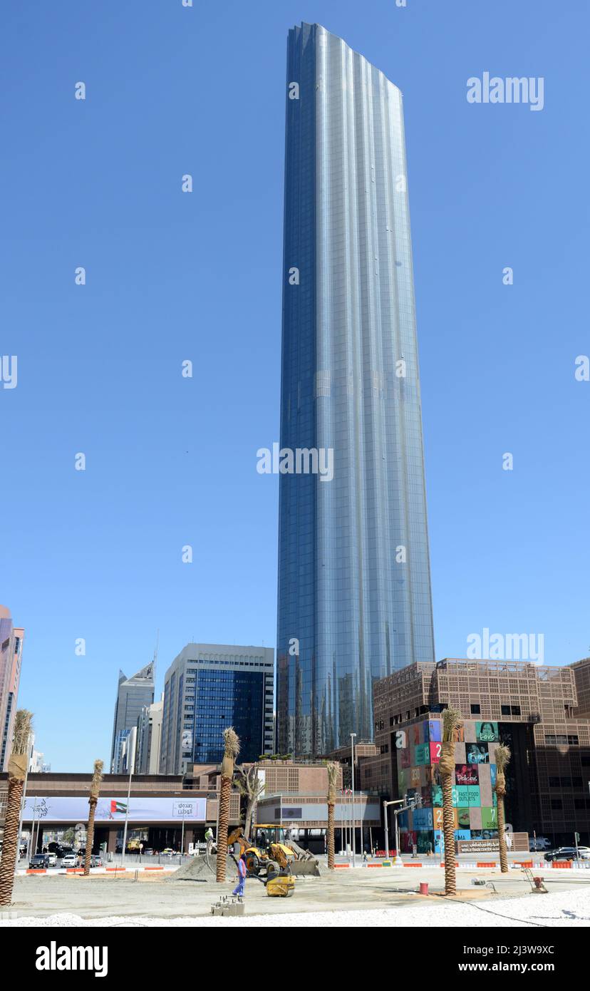 Der Burj Mohammed bin Rashid Tower ist eines der Gebäude des World ...
