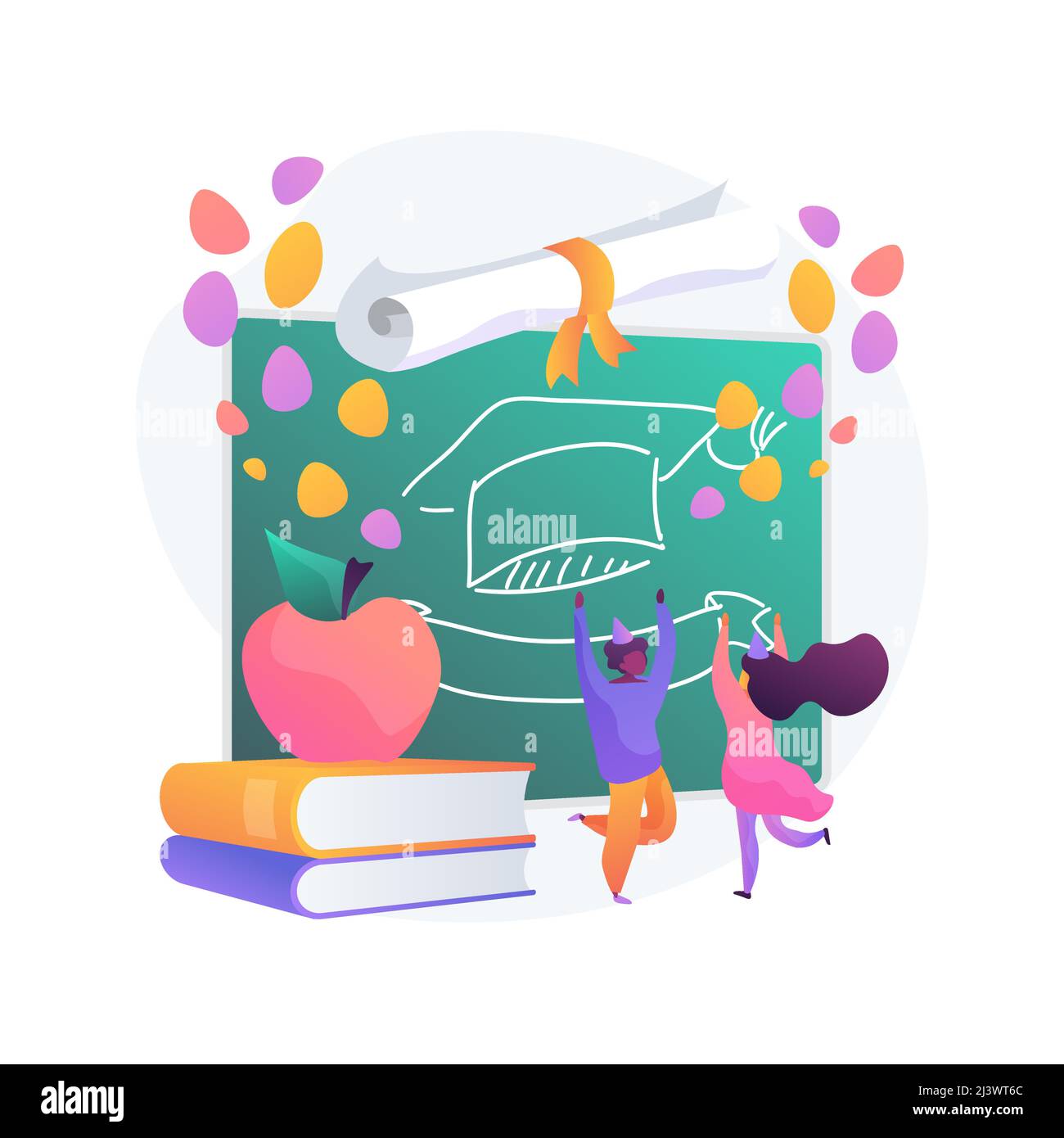 Schule Feier Party abstrakt Konzept Vektor Illustration. Back-to-School ...