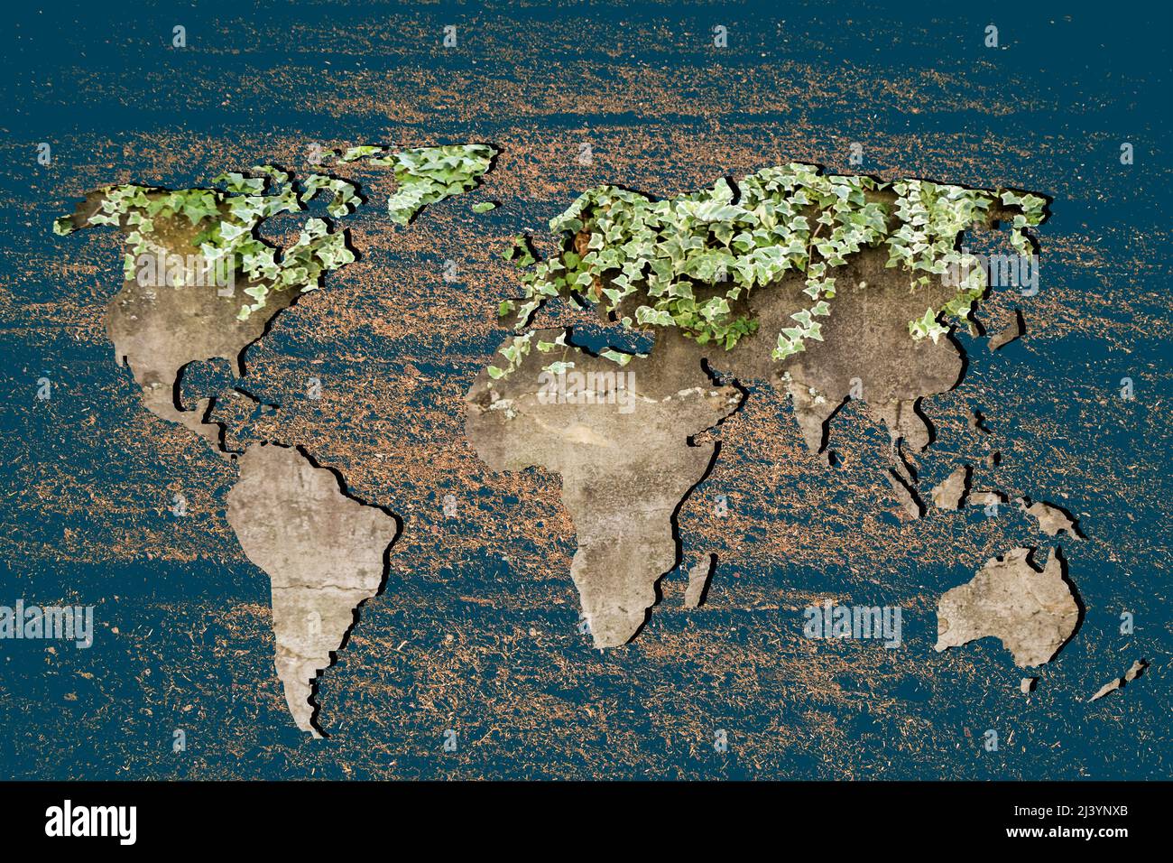 Grob umrissen Weltkarte mit weißem Hintergrund Stockfotografie - Alamy