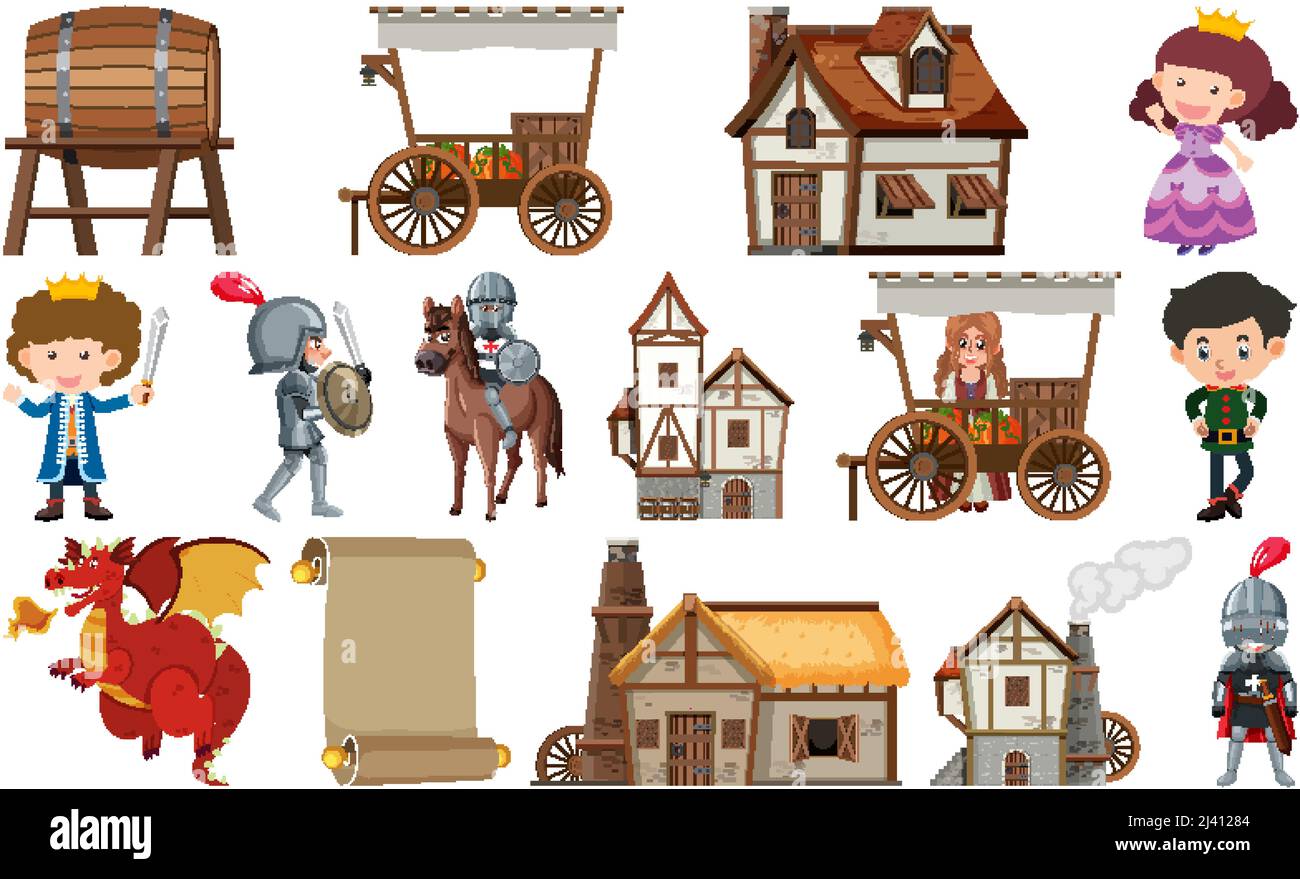 Mittelalterliche historische figuren Stock-Vektorgrafiken kaufen - Seite 2 - Alamy