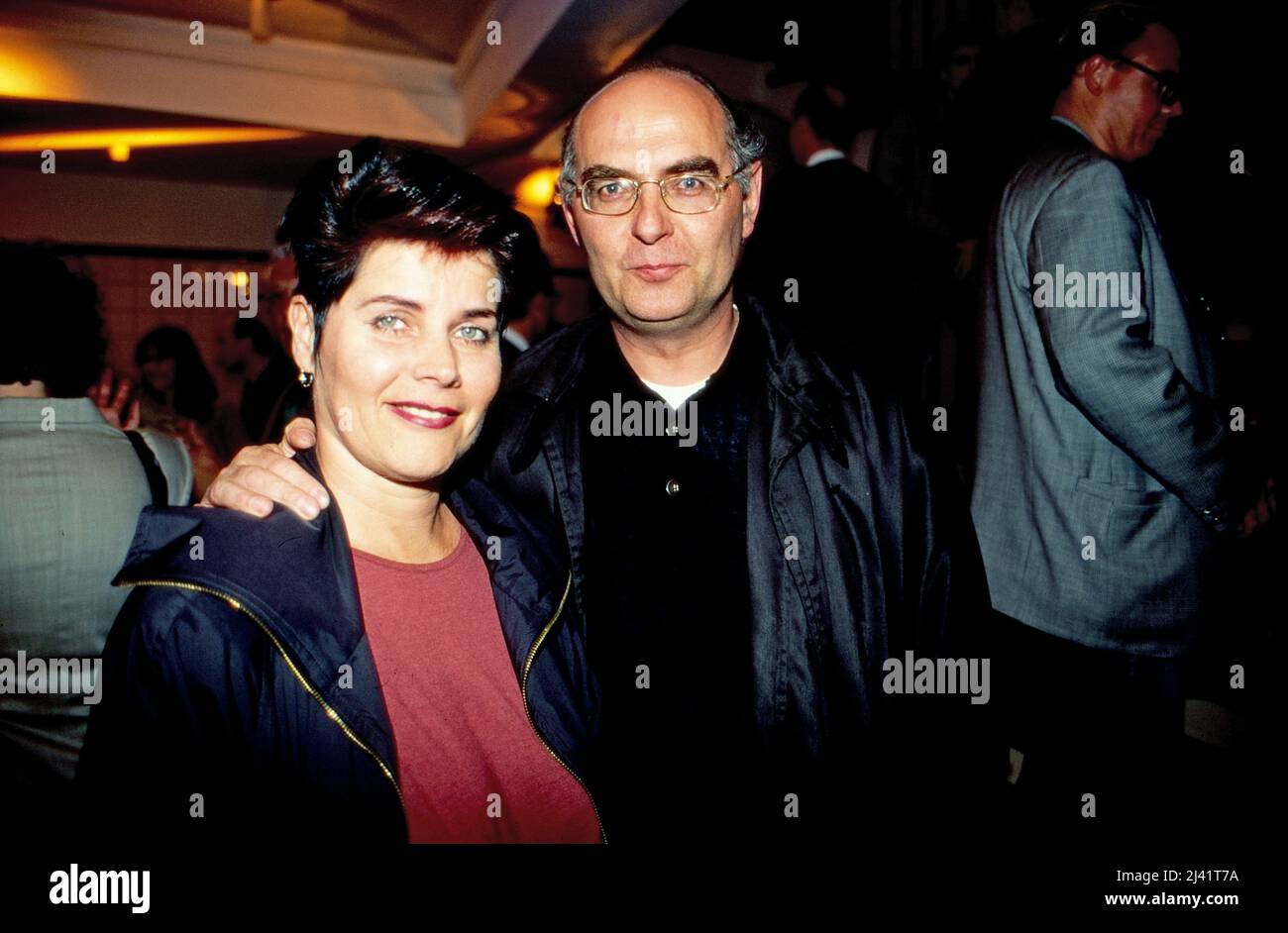 Klaus Becker mit Ehefrau Isabel, Deutschland um 1994 Stockfotografie ...