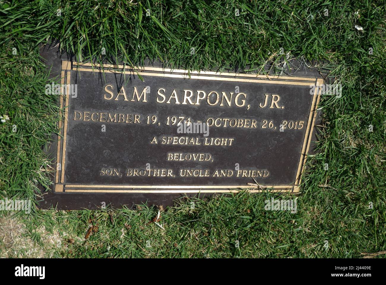 Los Angeles, California, USA 10.. April 2022 Grab des Schauspielers ...