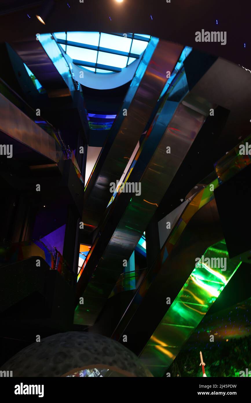 Zukunft, Kunst, Dubai Expo, Weltausstellung, Architektur im Pavillon ...