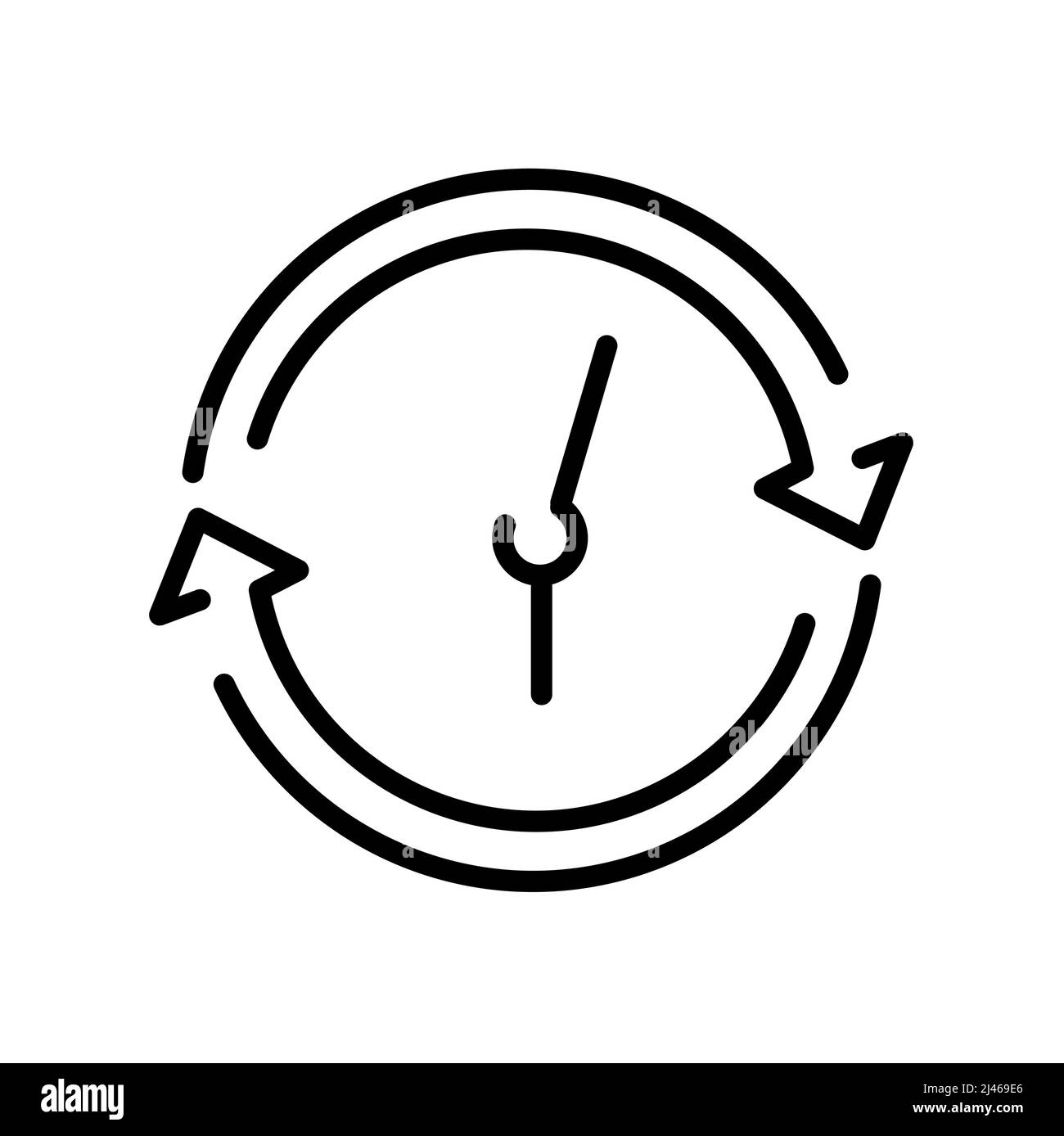 Zeitsymbol. Uhrzeit und Uhr, Timer-Symbol. UI. Internet. Logo. Sign ...