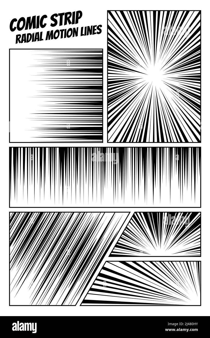 Anime Action Lines Anime Action Lines Overlay – Animated Background