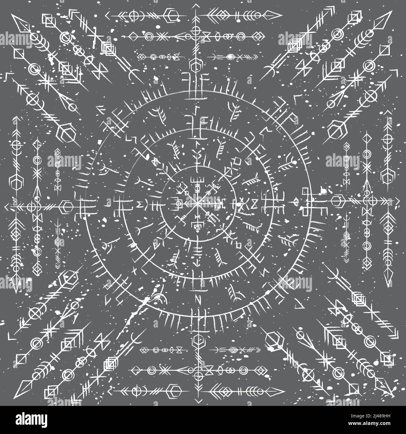 Mittelalterliche runen Stock-Vektorgrafiken kaufen - Alamy