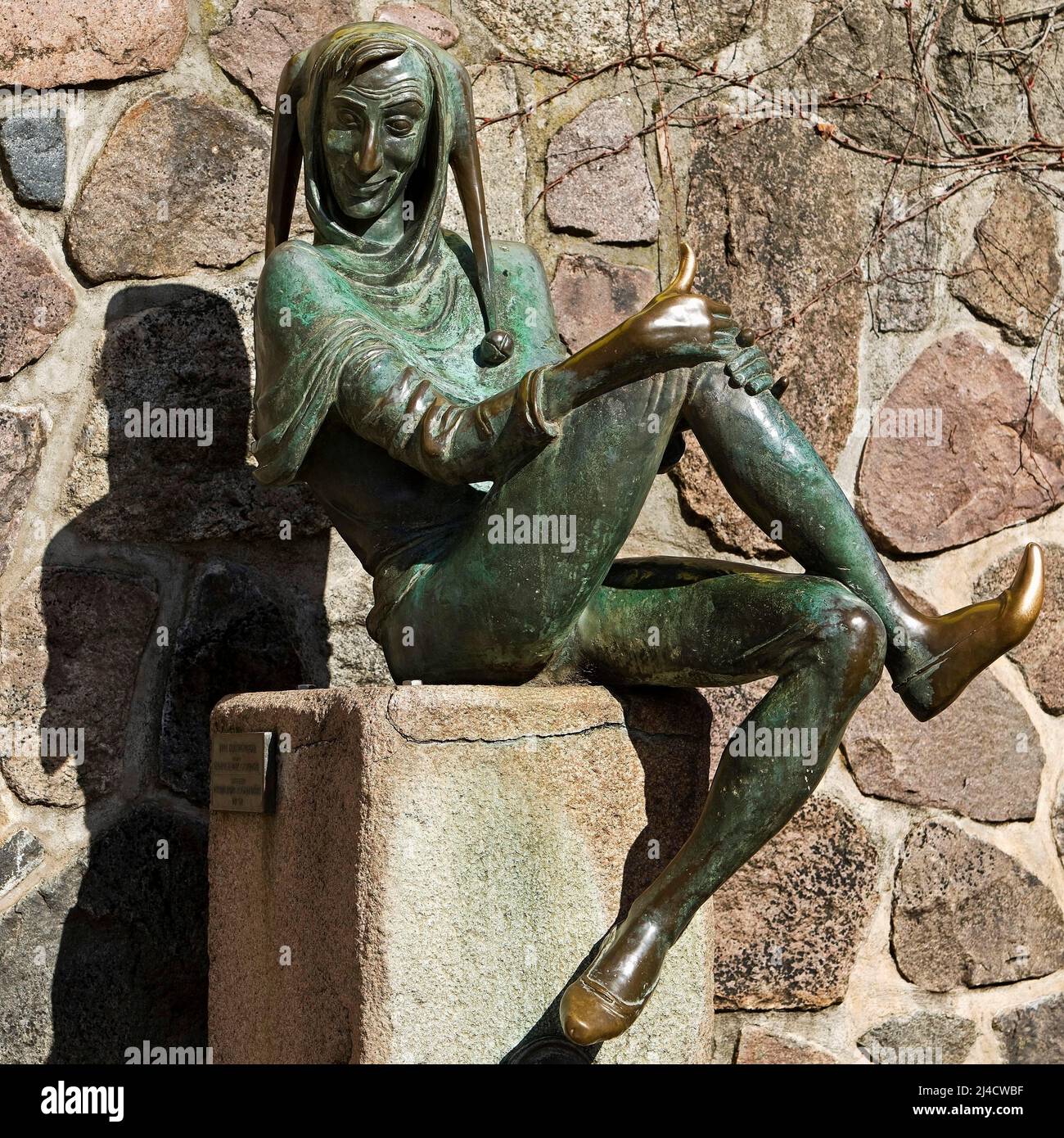 Spannende Till Eulenspiegel Figur Fotos