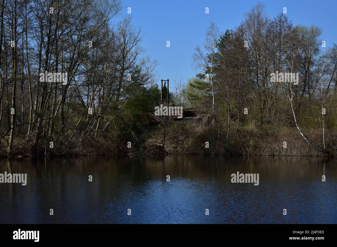 Baggersee, Bagger, Kiesbagger, Natur, Dragline-Bagger, Siehe, Weiher ...