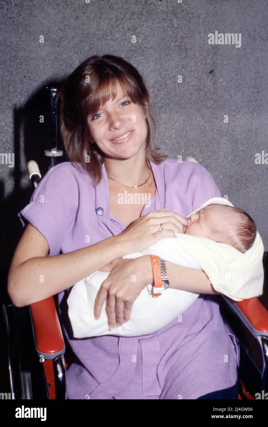 Debby Boone mit Sohn Jordan im Jahr 1980 Credit: Ralph Dominguez ...