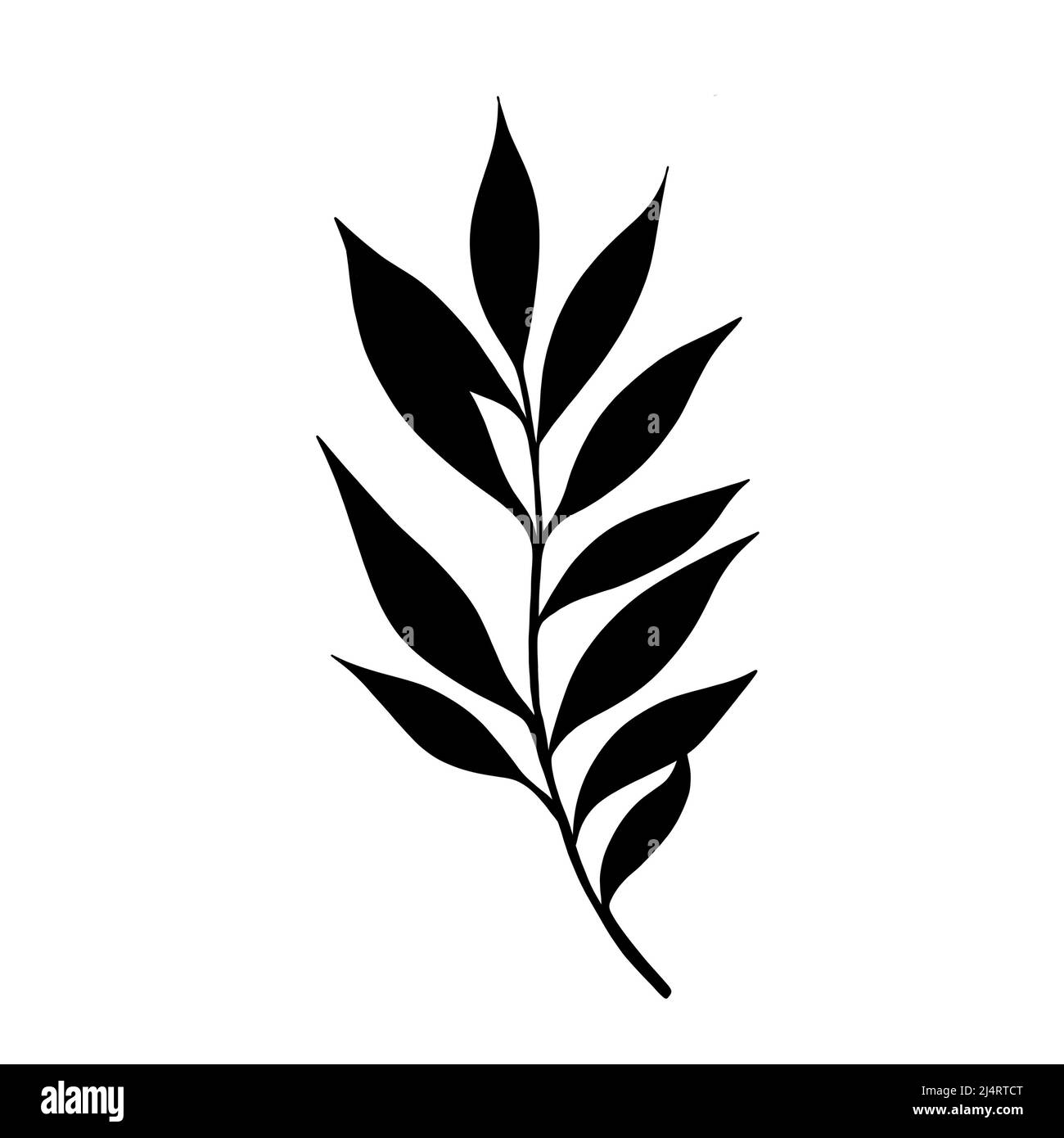 Eichenbaum Silhouette Tattoo
