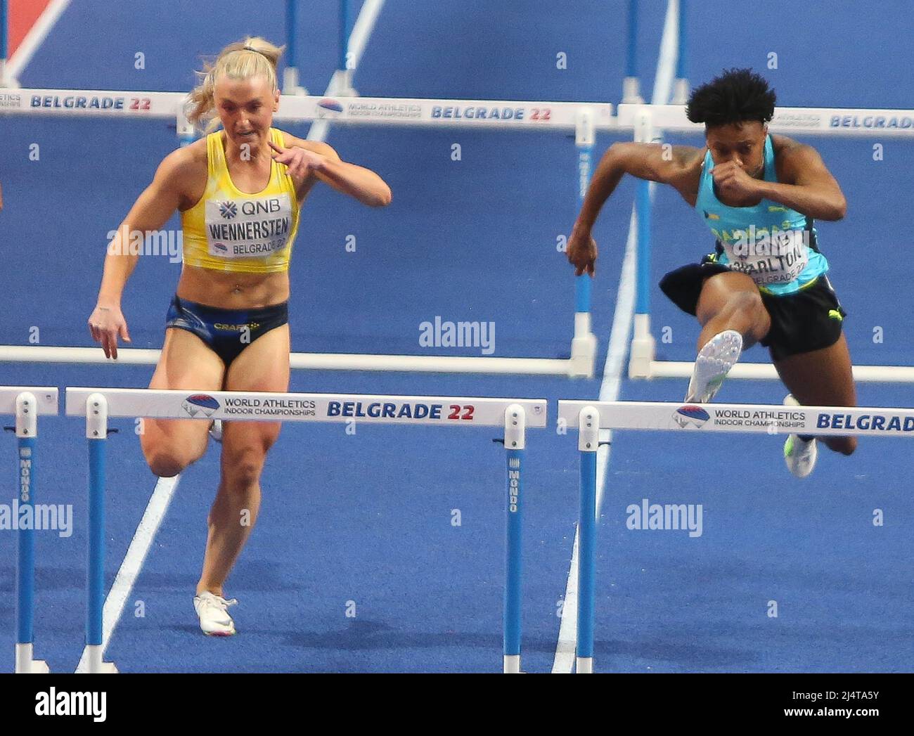 Julia WENNERSTEN aus Schweden und Devynne CHARLTON aus Bahamas heizen ...