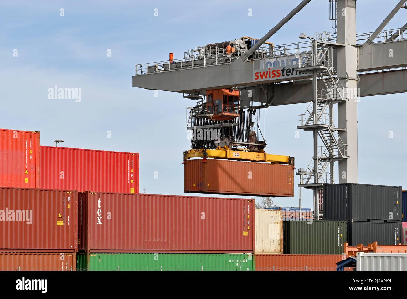 Container terminal schweiz Stockfotos und -bilder Kaufen - Alamy