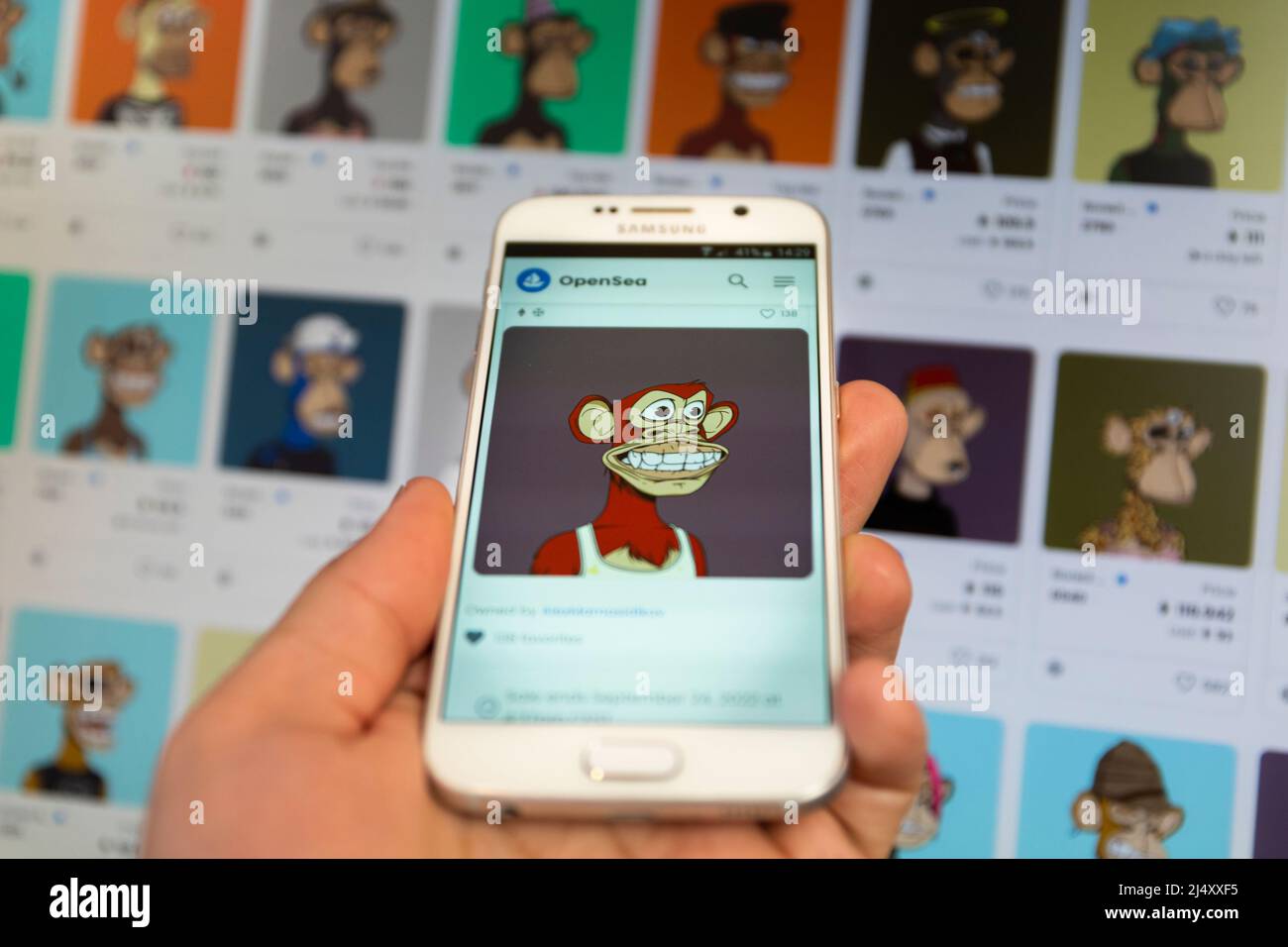 Gelangweilter affe nft -Fotos und -Bildmaterial in hoher Auflösung – Alamy