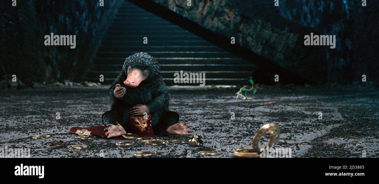 FANTASTISCHE BESTIEN: DIE GEHEIMNISSE VON DUMBLEDORE, von links: Teddy ...