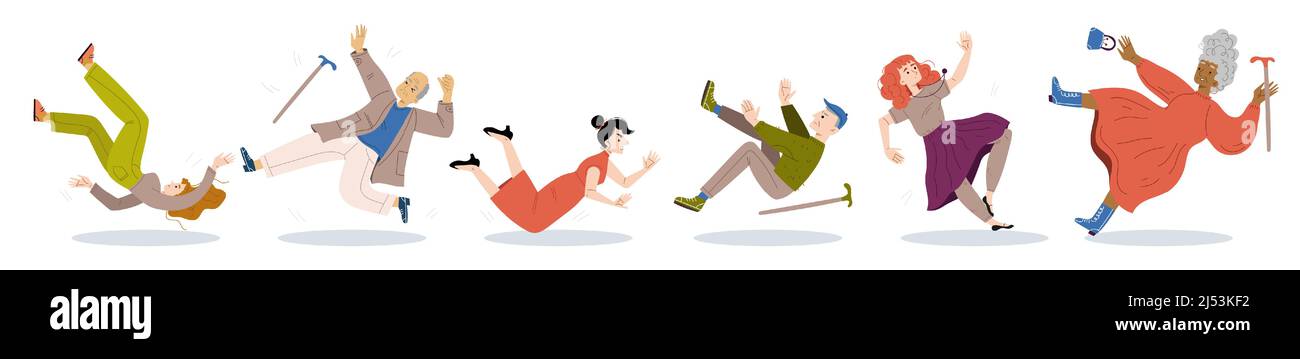 Stolpern Cartoon Stockfotos und -bilder Kaufen - Alamy