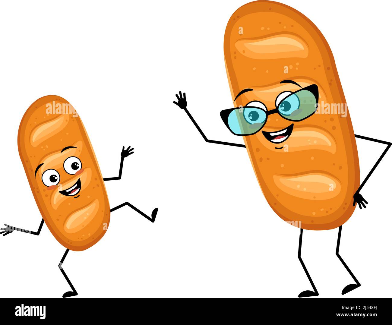 Cartoon lustig brot augen Stock-Vektorgrafiken kaufen - Alamy