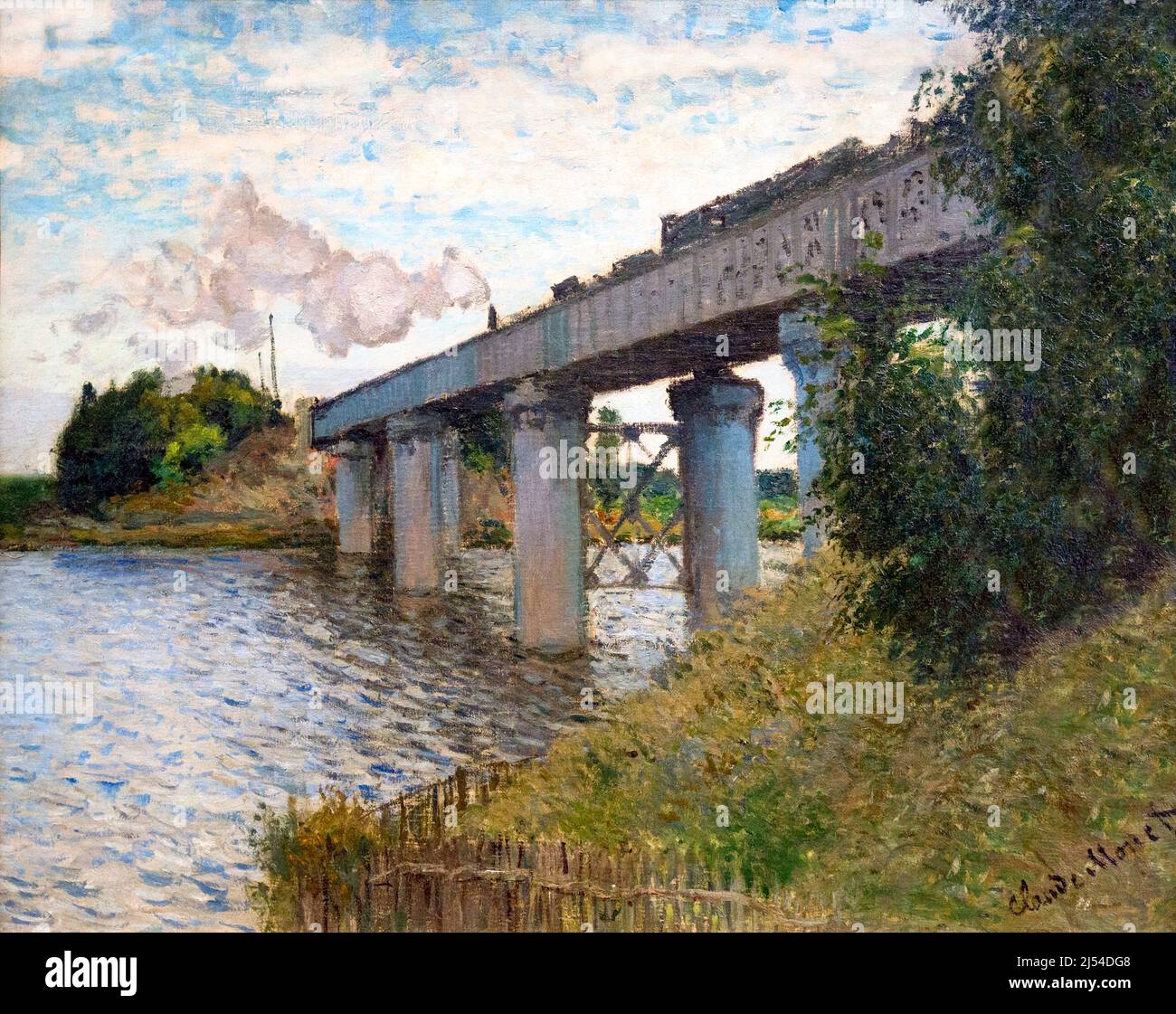 Eisenbahnbrücke in Argenteuil, Le Pont du Chemin de fer a Argenteuil ...