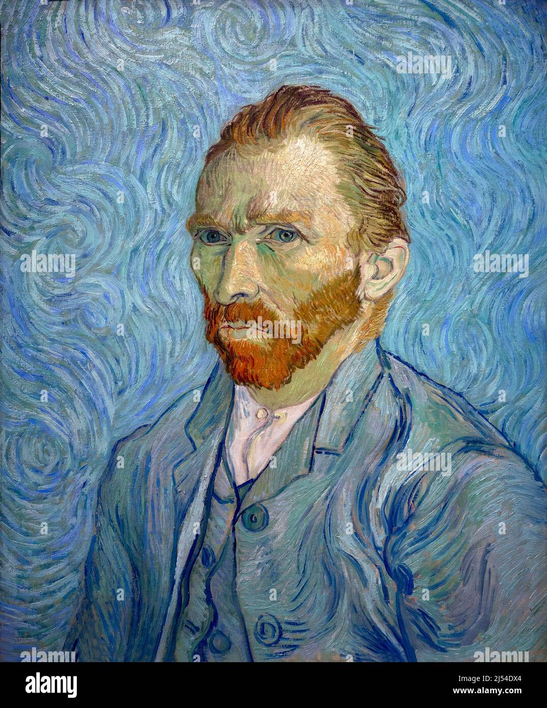 Selbstporträt, Portrait de l'artiste, Vincent van Gogh, 1889, Musée d ...