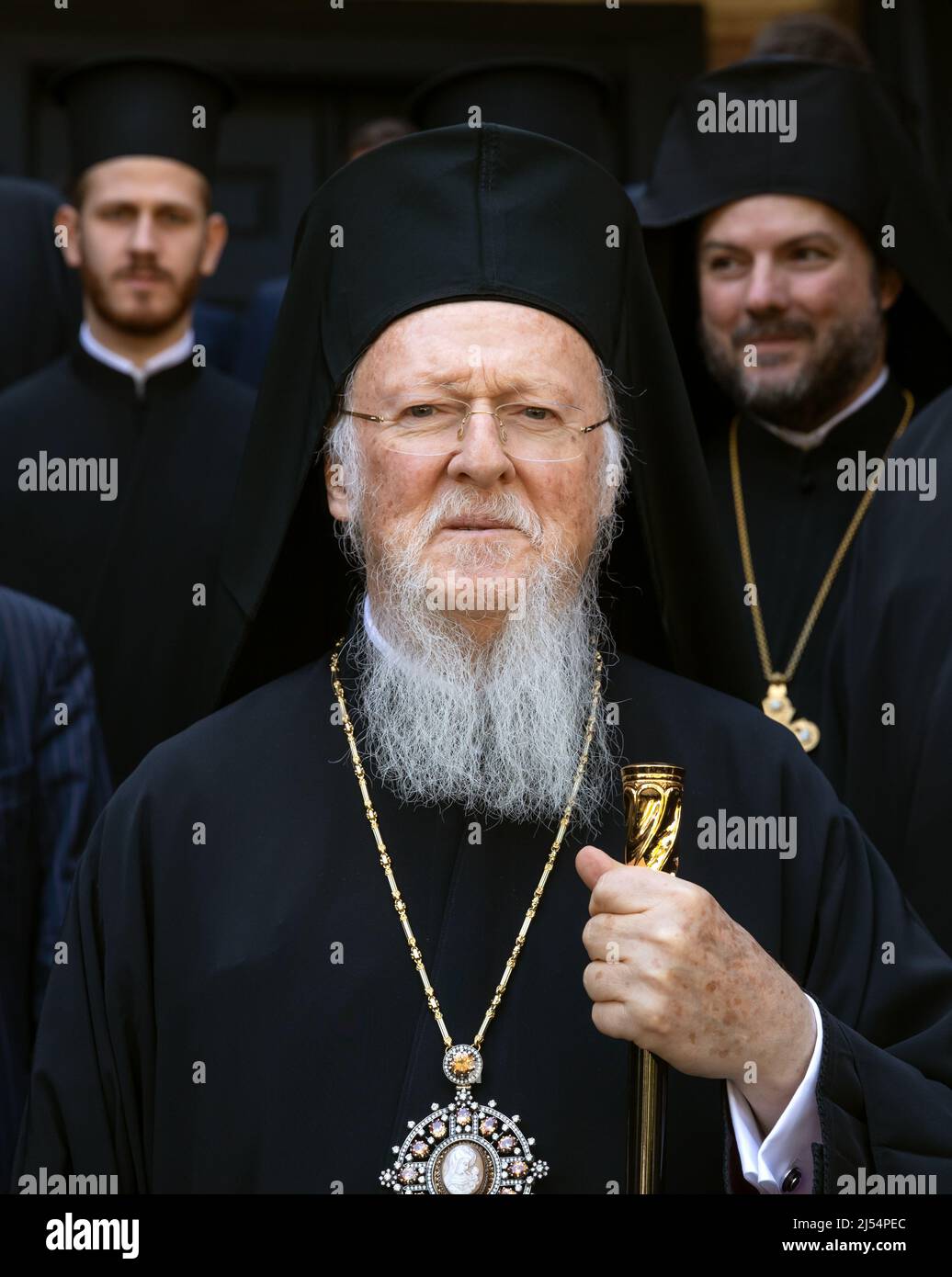 Das ökumenische Patriarchat und sein Allheiliger Ökumenischer Patriarch Bartholomäus bei einem ...