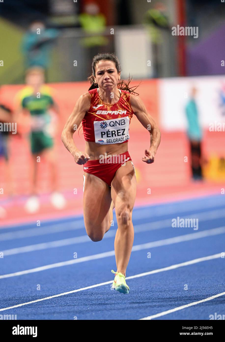 Maria Isabel Perez nimmt an den Hallenweltmeisterschaften in Belgrad ...