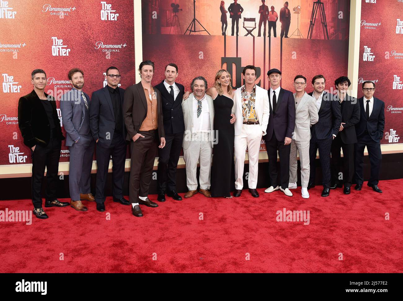 Los Angeles, USA. 20. April 2022. Zack Schor, Justin Chambers, Eric ...