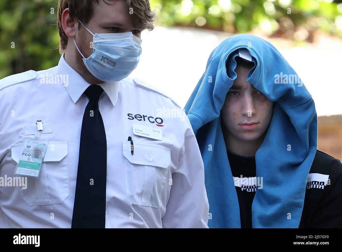 Lewes, Großbritannien. 21. April 2022. Pietro Addis trifft am zweiten ...