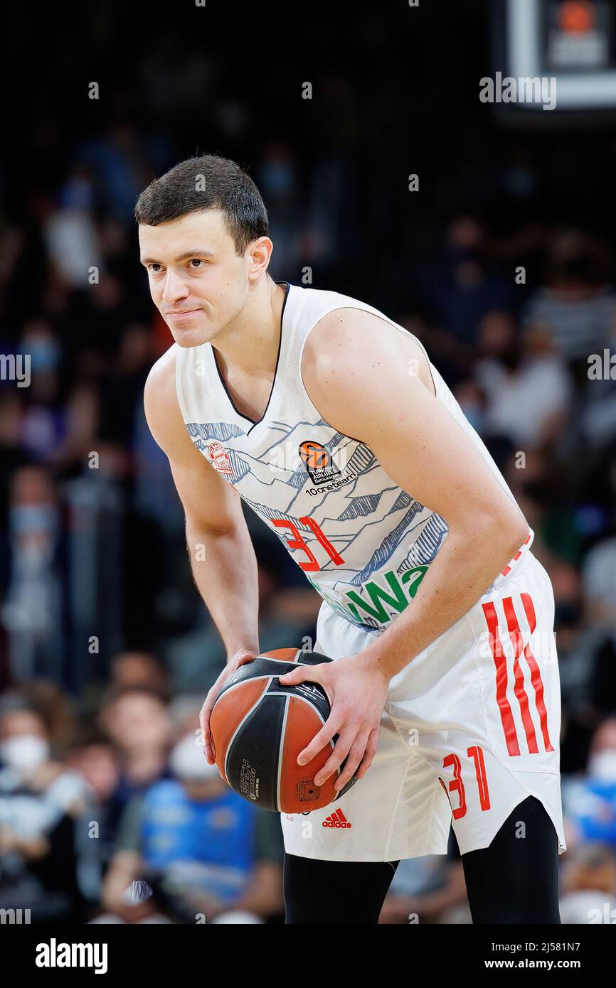 BARCELONA - APR 19: Zan Mark Sisko im Einsatz beim Euroleague-Spiel von ...