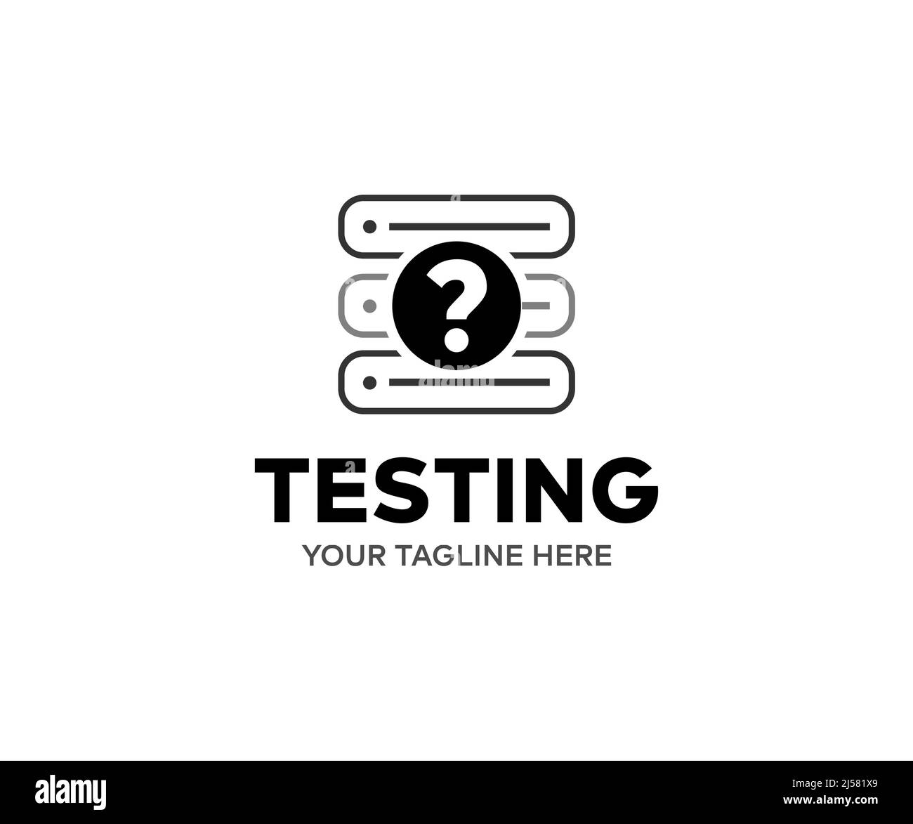 Online-Test, Logo-Design. Online-Prüfung, Checkliste und Online-Tests ...