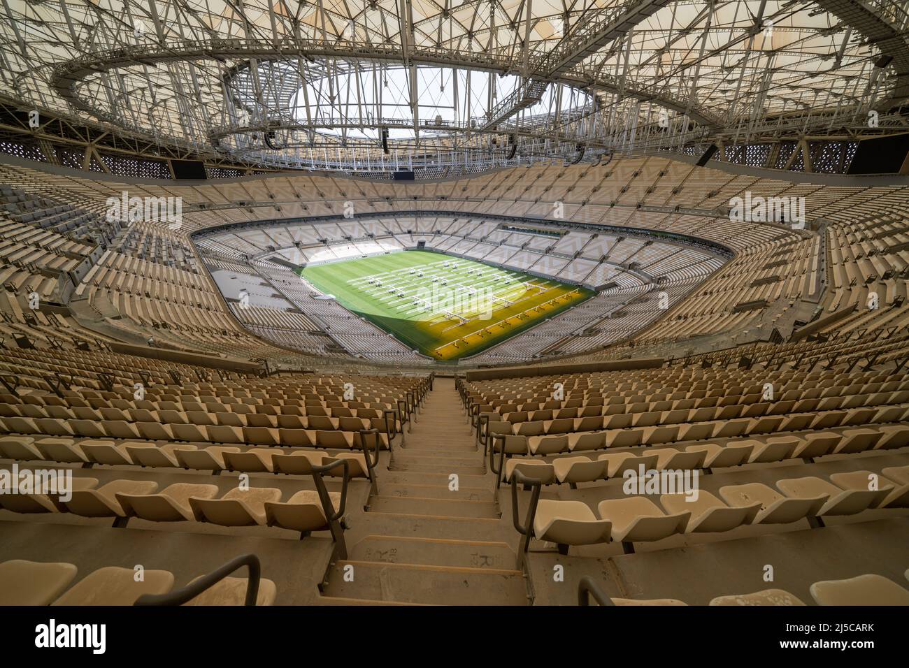 Lusail Stadium. Das Lusail-Stadion mit seinen 80.000 Sitzplätzen ...