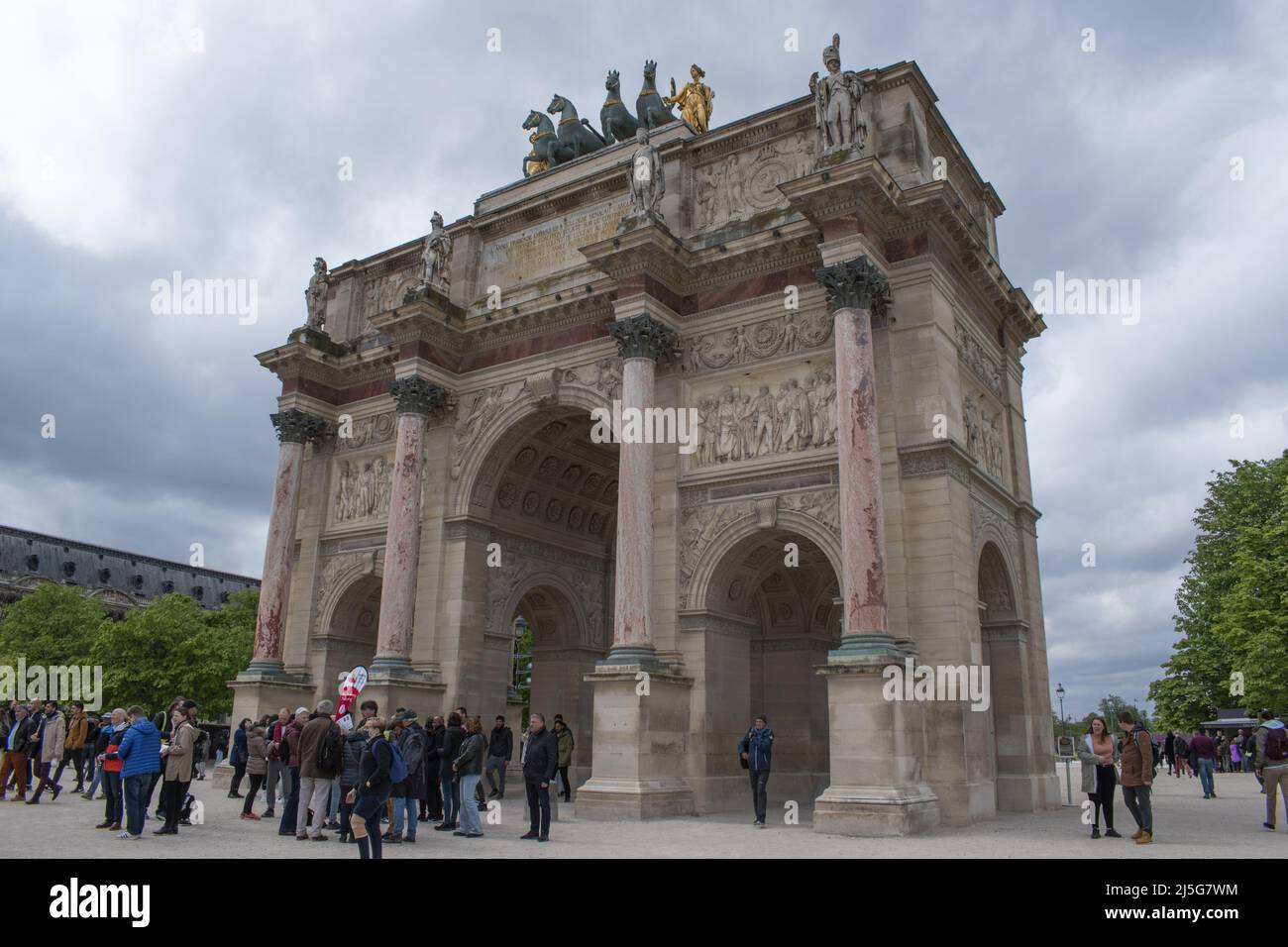 Paris, Frankreich: Triumphbogen des Karussells (Arc de Triomphe du ...