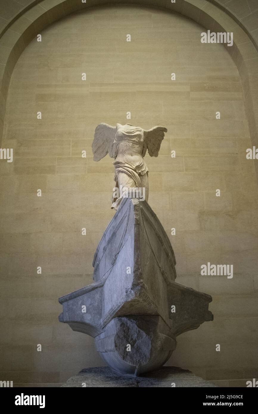 Paris, Frankreich: Der geflügelte Sieg von Samothrake oder der Nike von ...