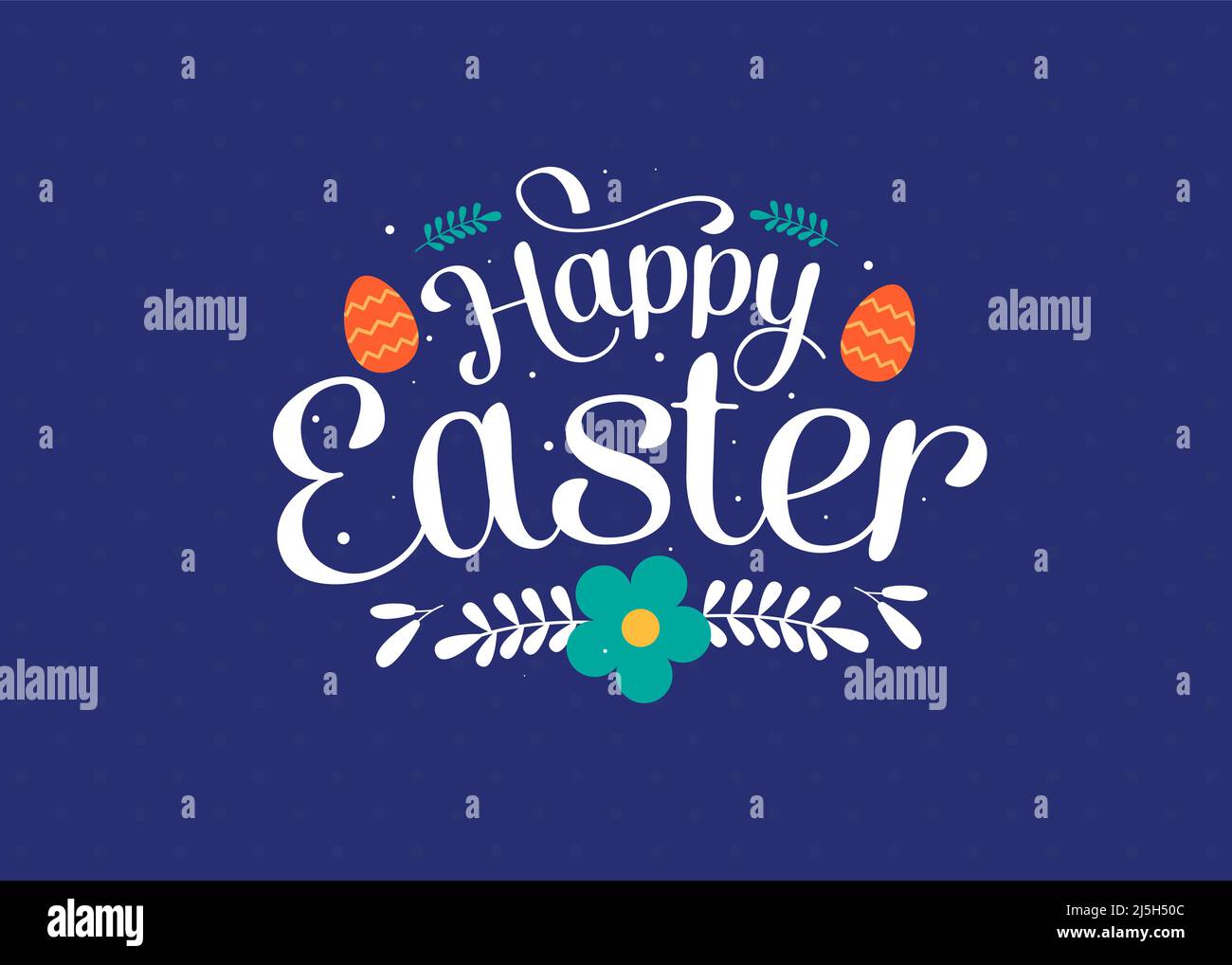 Frohe Ostern Vektor bunte Grußkarte mit Blumen Eier arabische ...