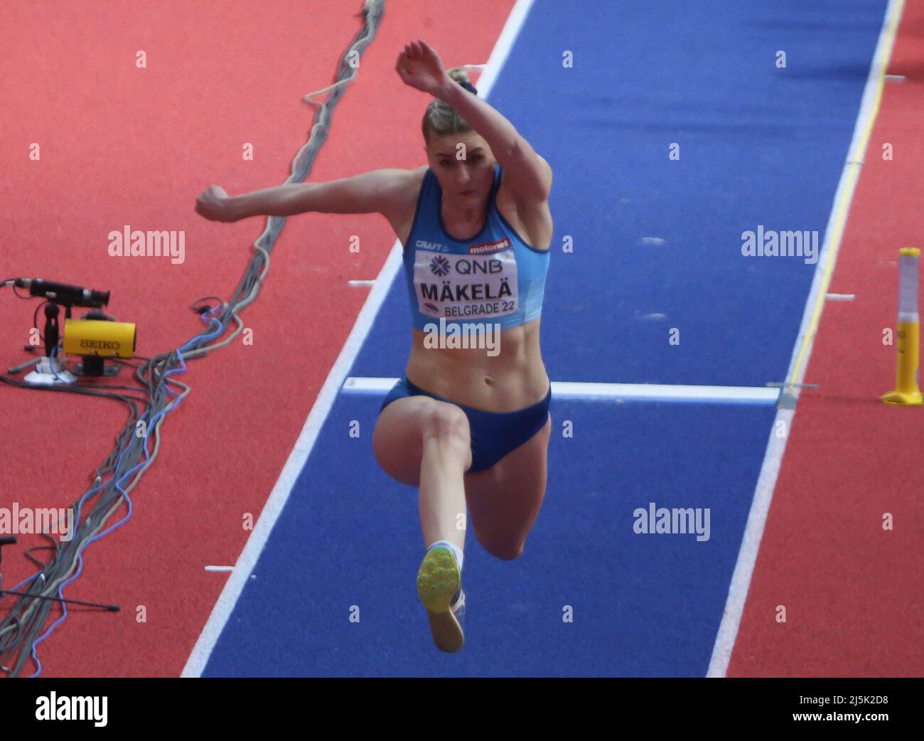 Kristiina MÄKELÄ von Finlande Finale Triple Jump Women während der ...